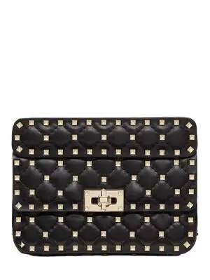 VALENTINO Valentino Garavani Rockstud Spike Small Leather Shoulder Bag