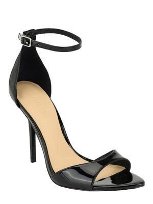 Guess Olivey Ankle Strap Stiletto Sandals - Black