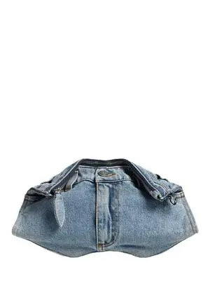 Alexander McQueen Manta Denim Clutch - Navy