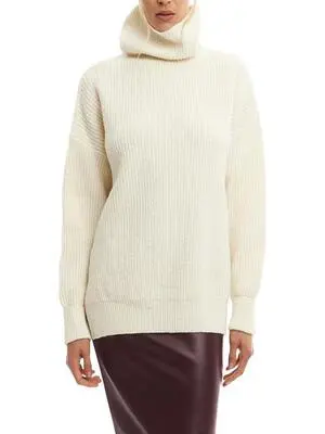 LBLC THE LABEL Jackie Turtleneck Sweater - Creme