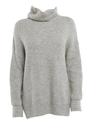 LBLC THE LABEL Jackie Turtleneck Sweater - Heather Grey