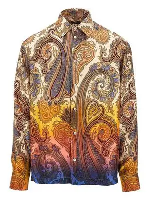 Etro Printed Silk Shirt An - Multicolor