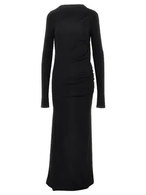 Andamane Long-sleeved Technical Jersey Maxi Dress - Black