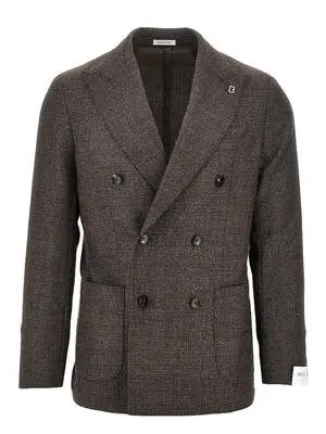 BRERAS Mouliné Knitting 'ferrara' Jacket - Brown