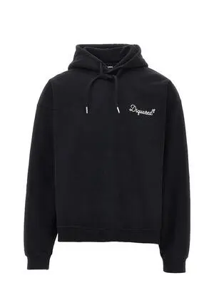 Dsquared2 Hoodie With Logo Embroidery - Black