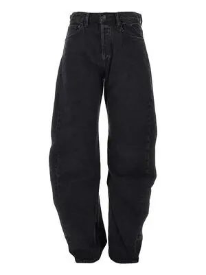 AGOLDE AGOLDE Cotton Denim Spiral Jeans Black