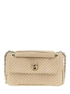 Bottega Veneta BOTTEGA VENETA Intrecciato Nappa Leather Madison Bag Beige