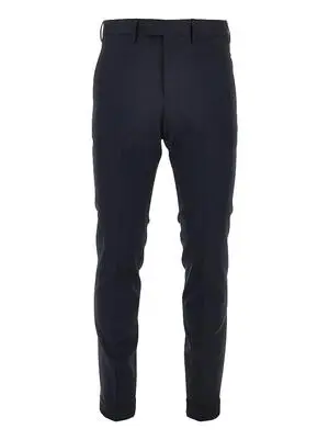 PT TORINO Stretch Wool Master Fit Pants - Blue