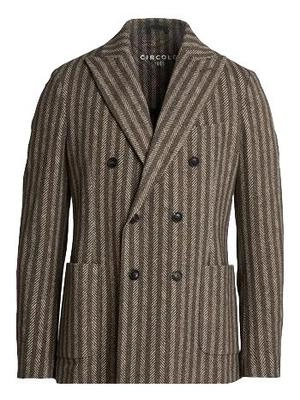CIRCOLO 1901 Blazer Size Cotton, Elastane - Brown