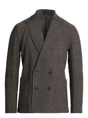CIRCOLO 1901 Virgin Wool, Linen, Cotton, Polyamide, And Elastane Blazer - Khaki