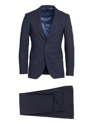 TOMBOLINI Suit Midnight Size Wool, Viscose, Polyester, Elastane - Blue