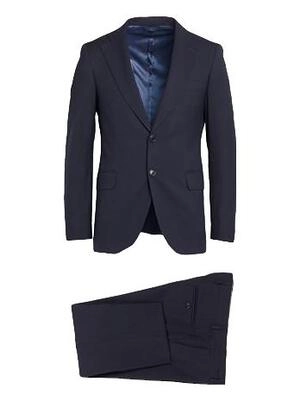 TOMBOLINI Suit Size Polyester, Viscose, Elastane - Blue