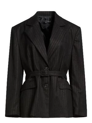 KAOS ICONA By KAOS Single-Breasted Striped Blazer With Belt