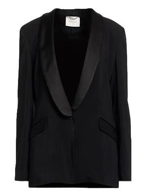MANILA GRACE Single-breasted Blazer - Black