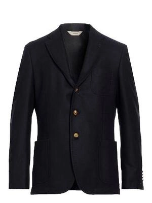 PAOLONI Blazer Size Wool, Polyamide - Blue