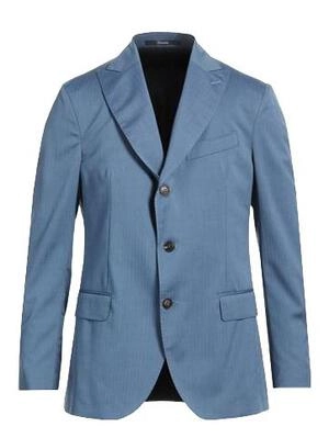 DRUMOHR Blazer Size Virgin Wool, Cotton, Silk - Blue