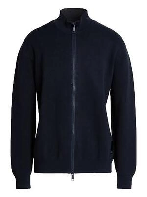 Armani Exchange Cotton Zip-up Cardigan - Blue