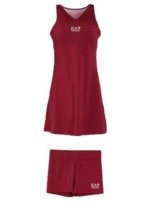 EA7 Athletic Dress With Built-in Shorts - Red