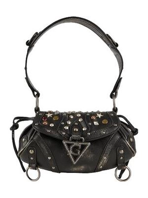 Guess Dark Calfskin Handbag - Brown