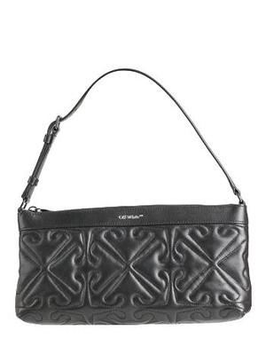 OFF-WHITE™ Lambskin Quilted Baguette Bag - Black