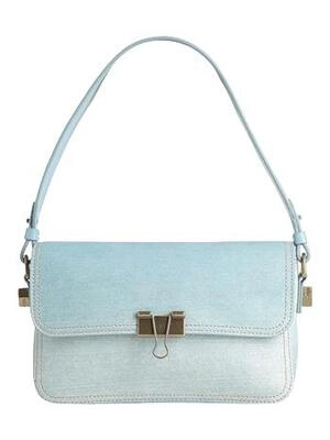 OFF-WHITE™ Denim Effect Baguette Bag - Blue