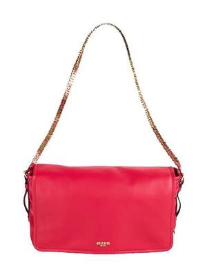 Moschino Leather Shoulder Bag - Red