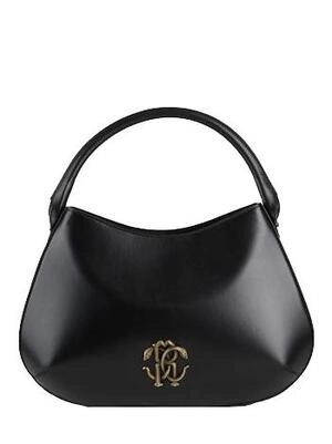 Roberto Cavalli Leather Hobo Bag - Black