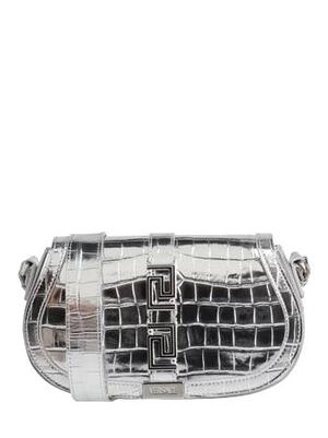 Versace VERSACE Calfskin Cross Body Bag Silver