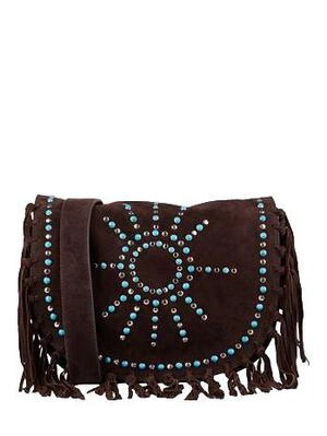 ARIZONA LOVE Dark Cow Leather Cross-body Bag - Brown