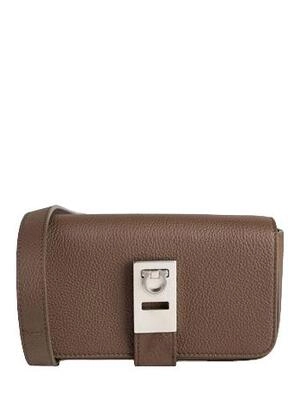 FERRAGAMO Dark Leather Cross-body Bag - Brown