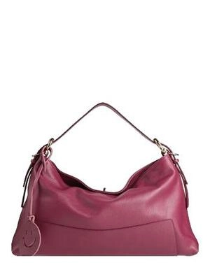LAURA DI MAGGIO Dark Leather Tote Bag - Red