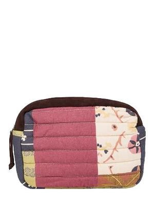 ARIZONA LOVE Patchwork Cotton And Linen Clutch - Brown