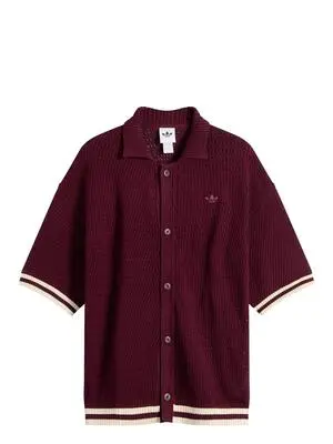 Adidas Crochet Jersey Maroon