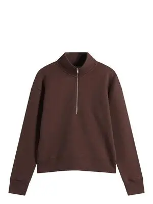 Studio Nicholson Thalen Quarter Zip Jumper - Chesnut