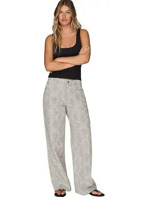 Rolla's Kate Baggy High-rise Wide-leg Jeans - Python