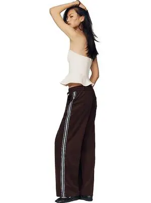 Maeve Brooklin Corduroy High-rise Wide-leg Pants - Java
