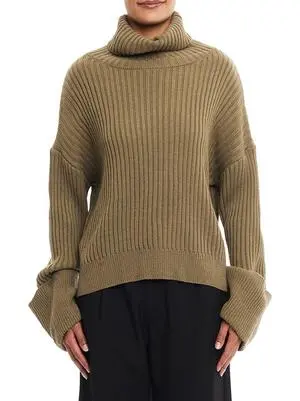 LBLC THE LABEL Liam Turtleneck Sweater - Olive