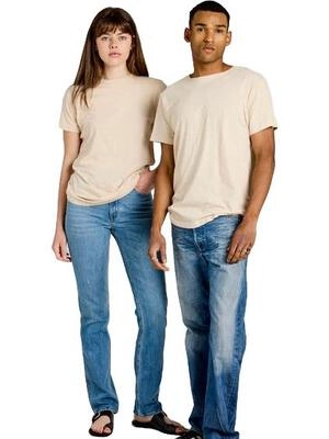 KNOWN SUPPLY Featherweight Organic Cotton Slub T-shirt - Cloud