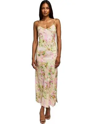 Generation Love Marcella Floral Voile Maxi Dress - Rose Cloud