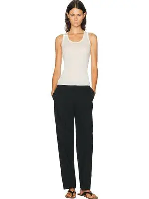 THE ROW Cendrea Ribbed Cotton Tank - Ivory