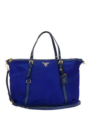 Prada Tessuto Tote Bag - Blue