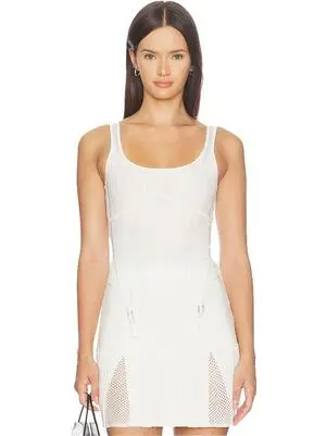 FLEUR DU MAL Rib Garter Top - Ivory