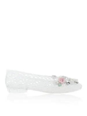 HEAVENLY JELLY Embellished Jelly Mule - Clear