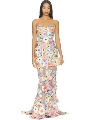 BRONX BANCO Strapless Gown - Pastel