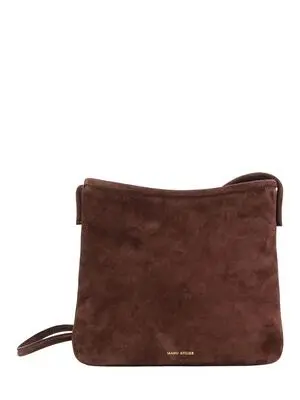 Manu Atelier MANU ATELIER Fidèle Suede Shoulder Bag Brown