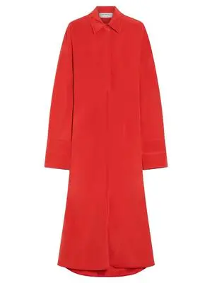 Sportmax Long Mermaid Shirt Dress - Red