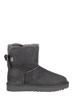 UGG Mini Bayley Bow Boots - Gray