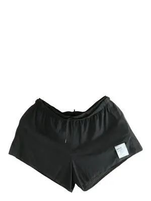 Satisfy Perforated Micro-knit Running Shorts - Black