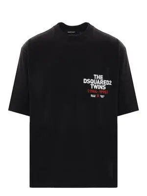 Dsquared2 Logo Printed T-shirt - Black