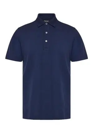 Zegna Short-sleeved Polo Shirt - Blue